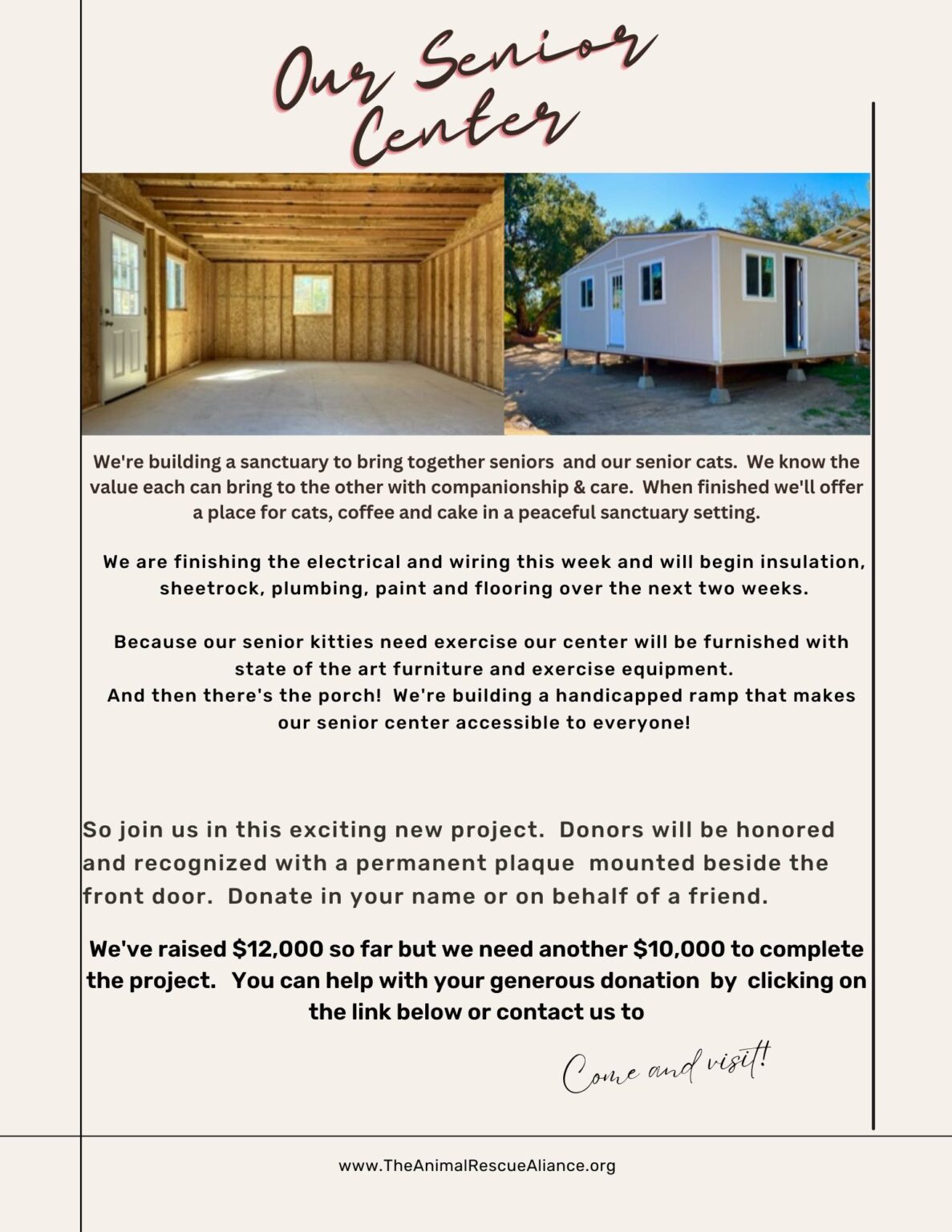 TARA Senior Center – The Animal Rescue Alliance